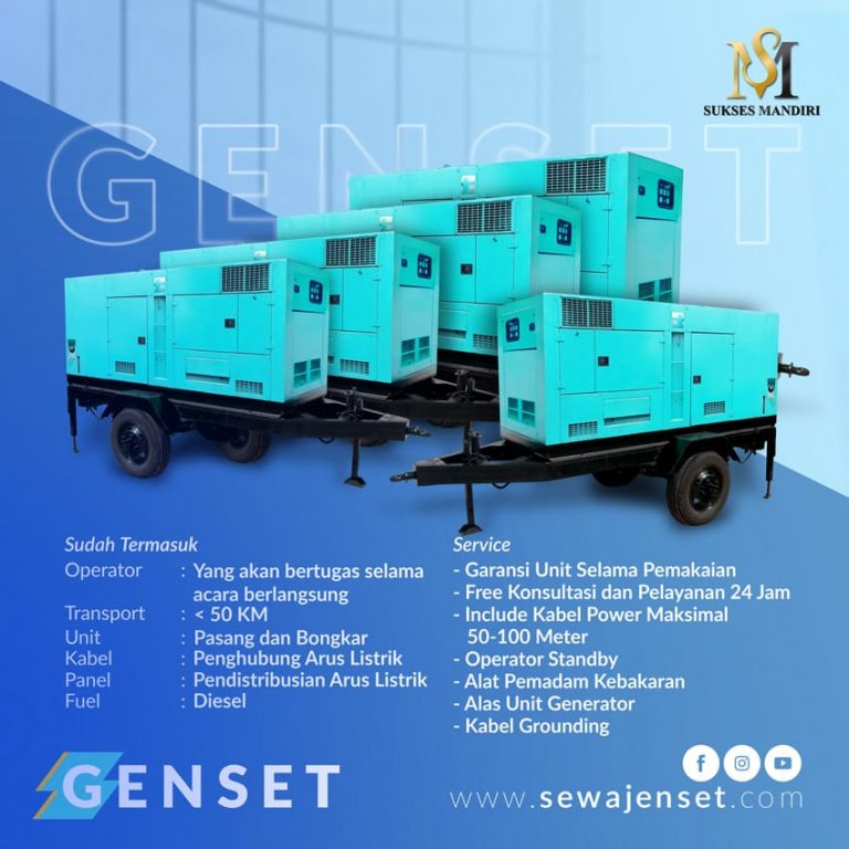 Harga Sewa Genset di Jakarta